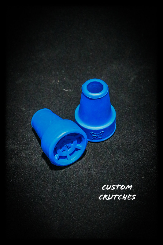 KOWSKY REPLACEMENT SUCTION CAPS (PAIR) BLUE - Custom Crutches